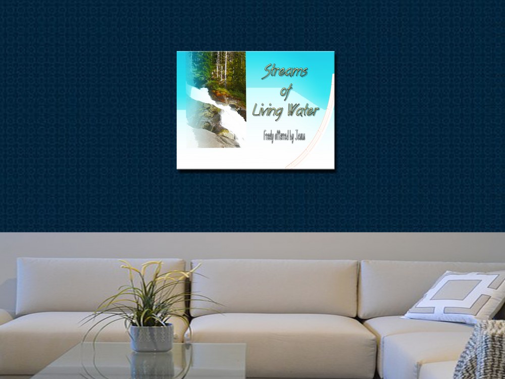 Streams of Living Water Canvas Wall Decor | Generous Souls