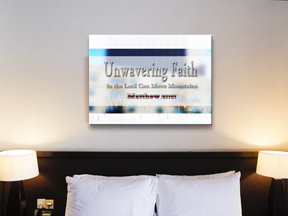Unwavering Faith in the Lord Canvas Wall Décor | Generous Souls